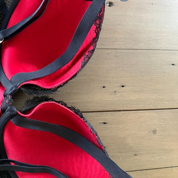 La SENZA | Intimates & Sleepwear | La Senza Black And Red Mesh And Lace ...